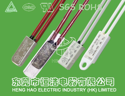 Motor Thermal Protection Device , Manual Reset Bimetallic Thermal Sensors